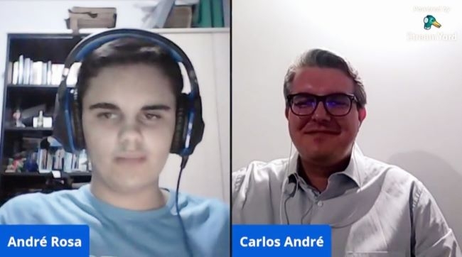 Carlos André entrevistado por André Rosa no Diálogo Podcast – Vander Luiz